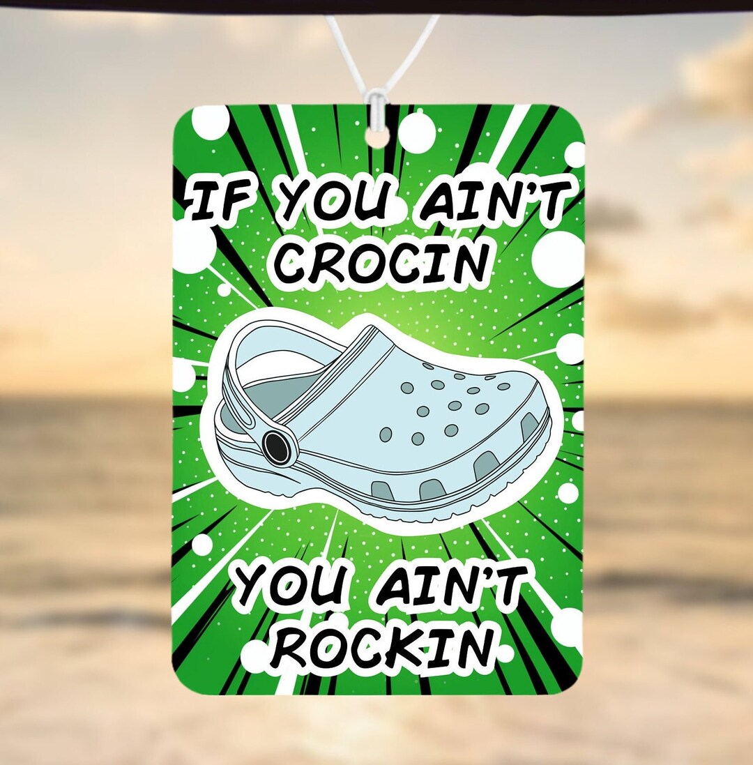 Car Air Freshener, Croc Gift, Funny Car Air Freshener, Car Accessories ...