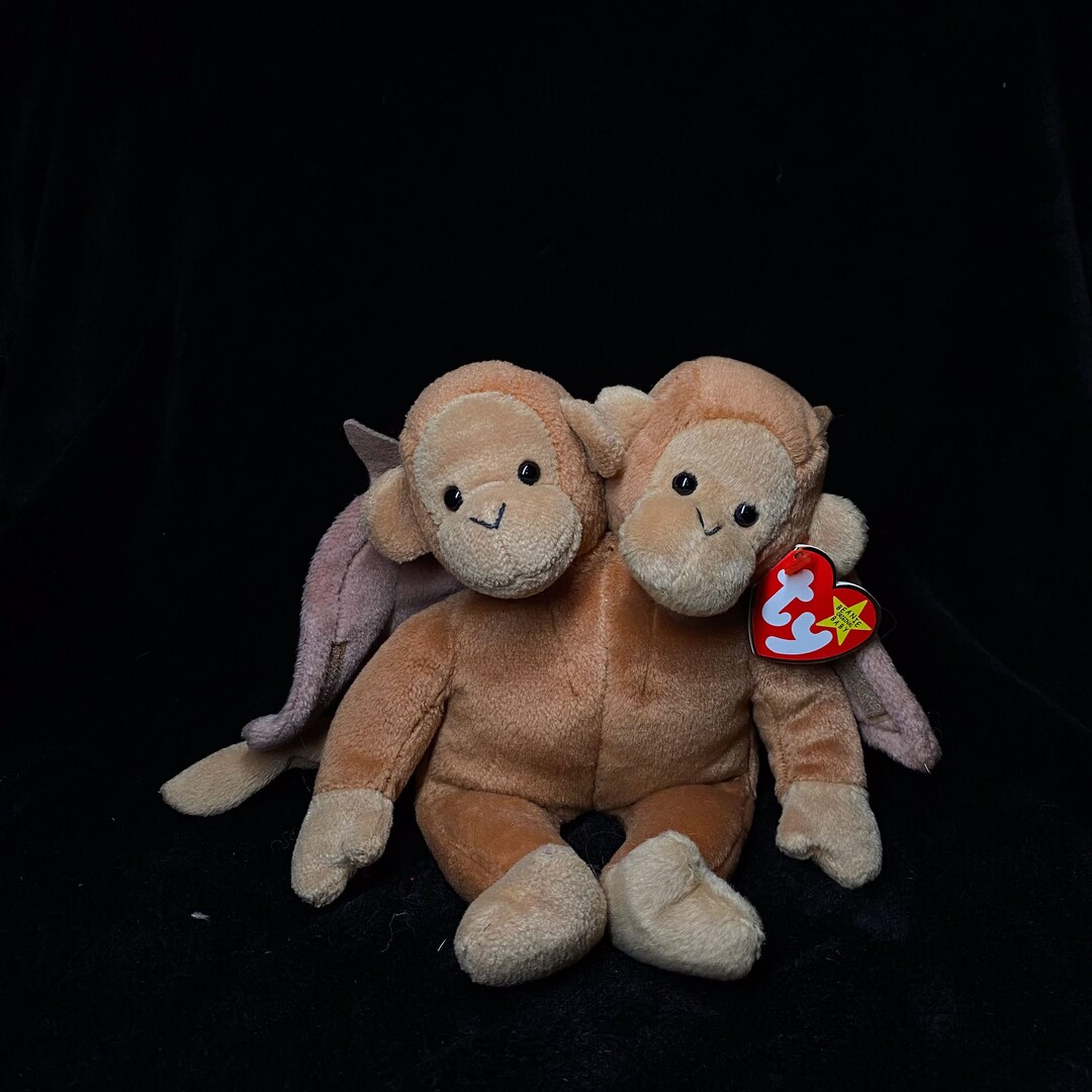 Custom Bongo the Two Headed Flying Monkey Beanie Baby With Bat - Etsy