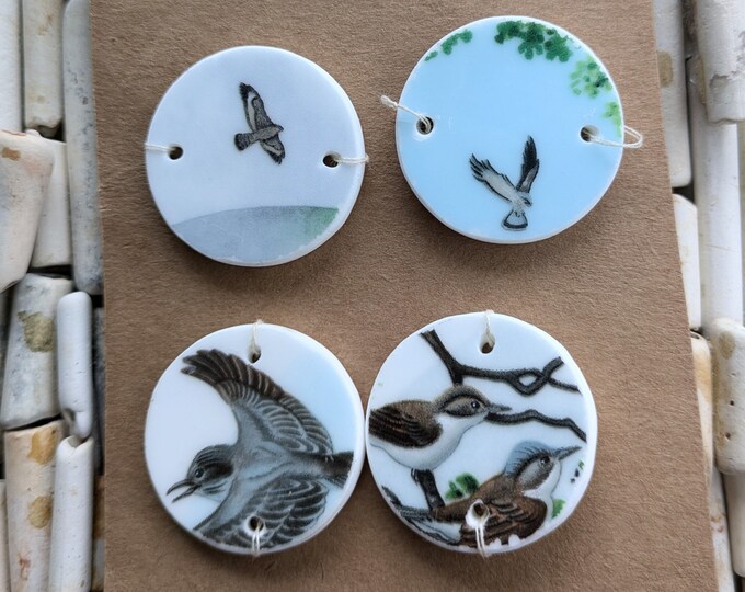 4 X Handmade Upcycled Vintage Wedgewood Bird Plate Buttons. June Z. - Etsy