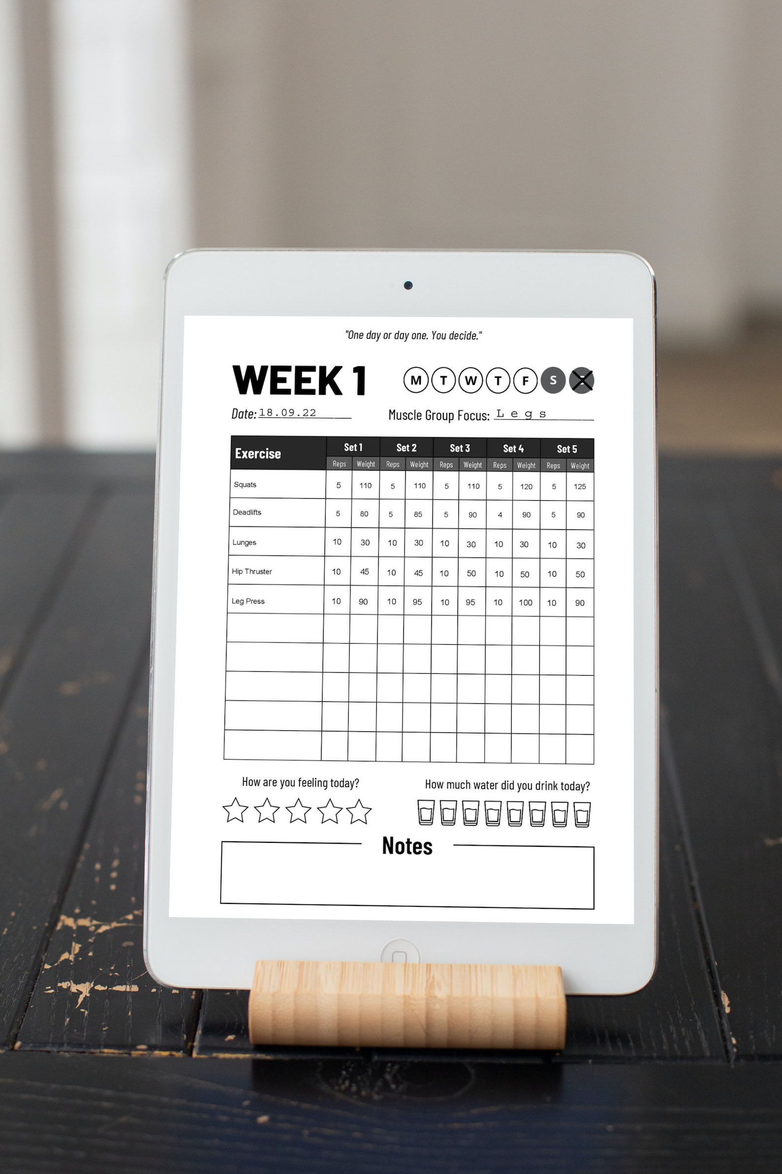 Printable Crossfit Log Book Daily Fitness Workout Notebook Digital ...