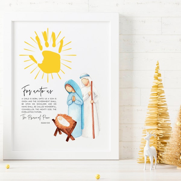 Christmas Handprint - Etsy