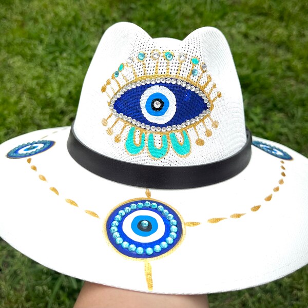 Hand Painted Hat - Etsy