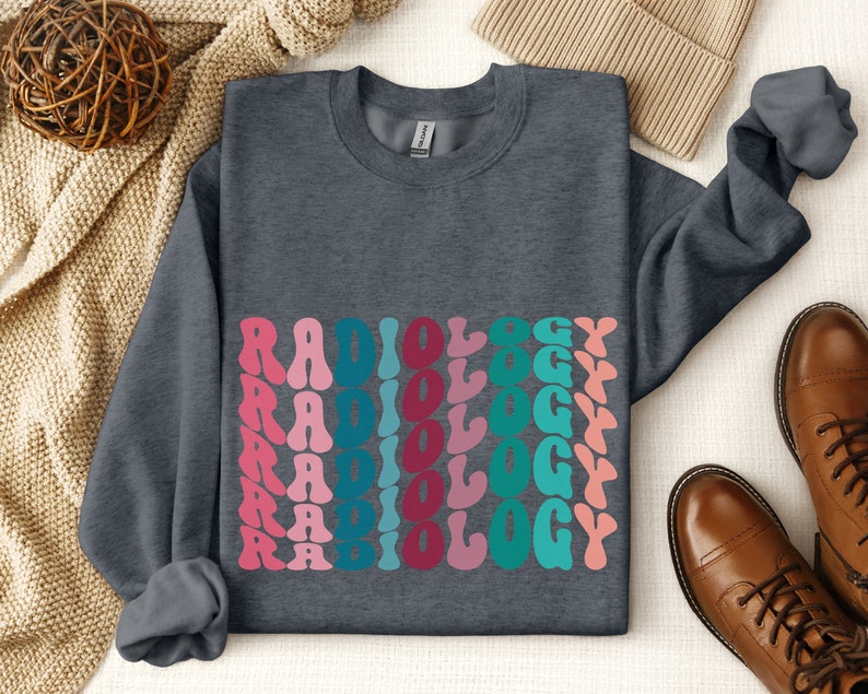 Groovy Colorful Radiology Sweatshirt for RAD Technician, Radiology ...