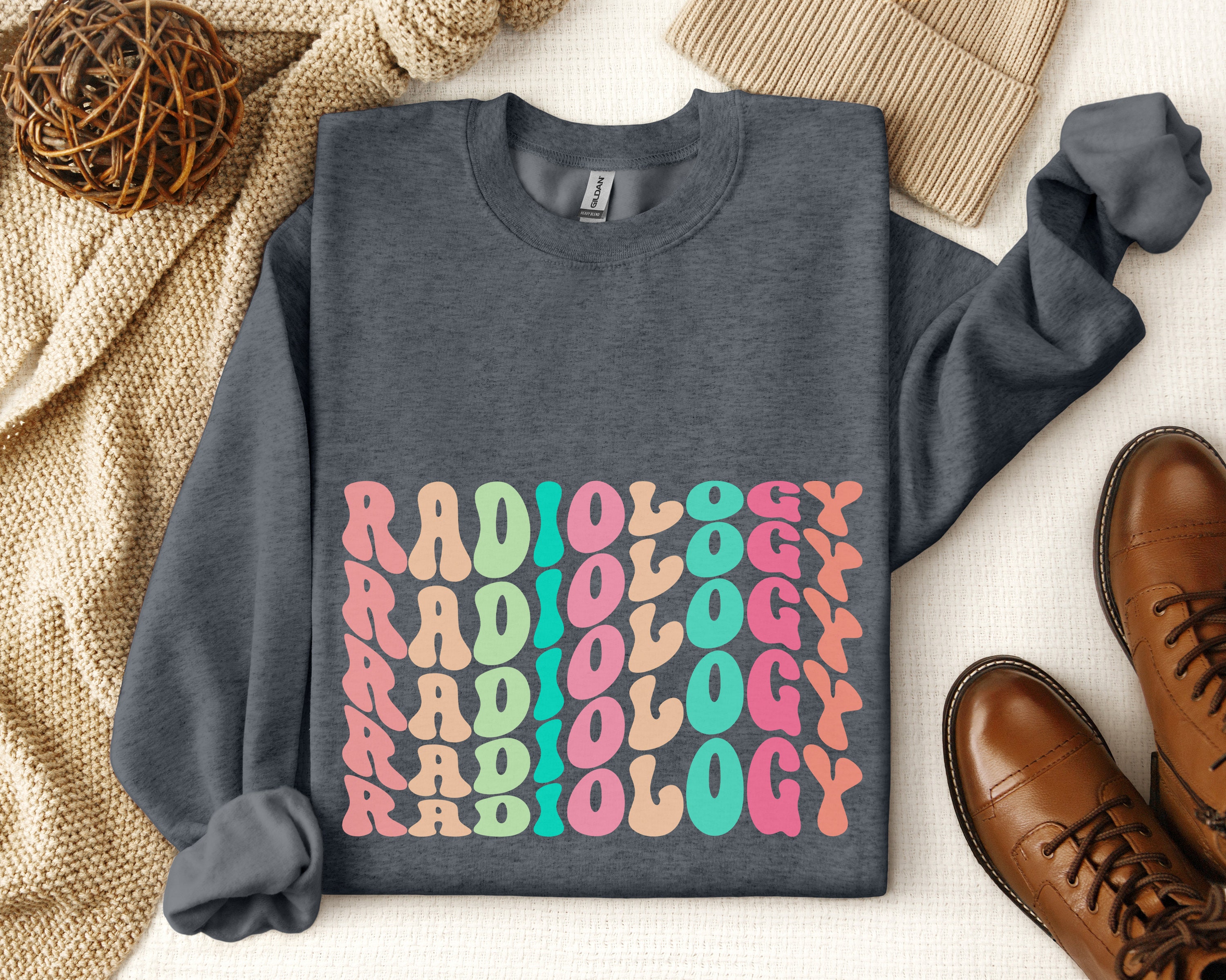 Groovy Colorful Radiology Sweatshirt for RAD Technician, Radiology ...