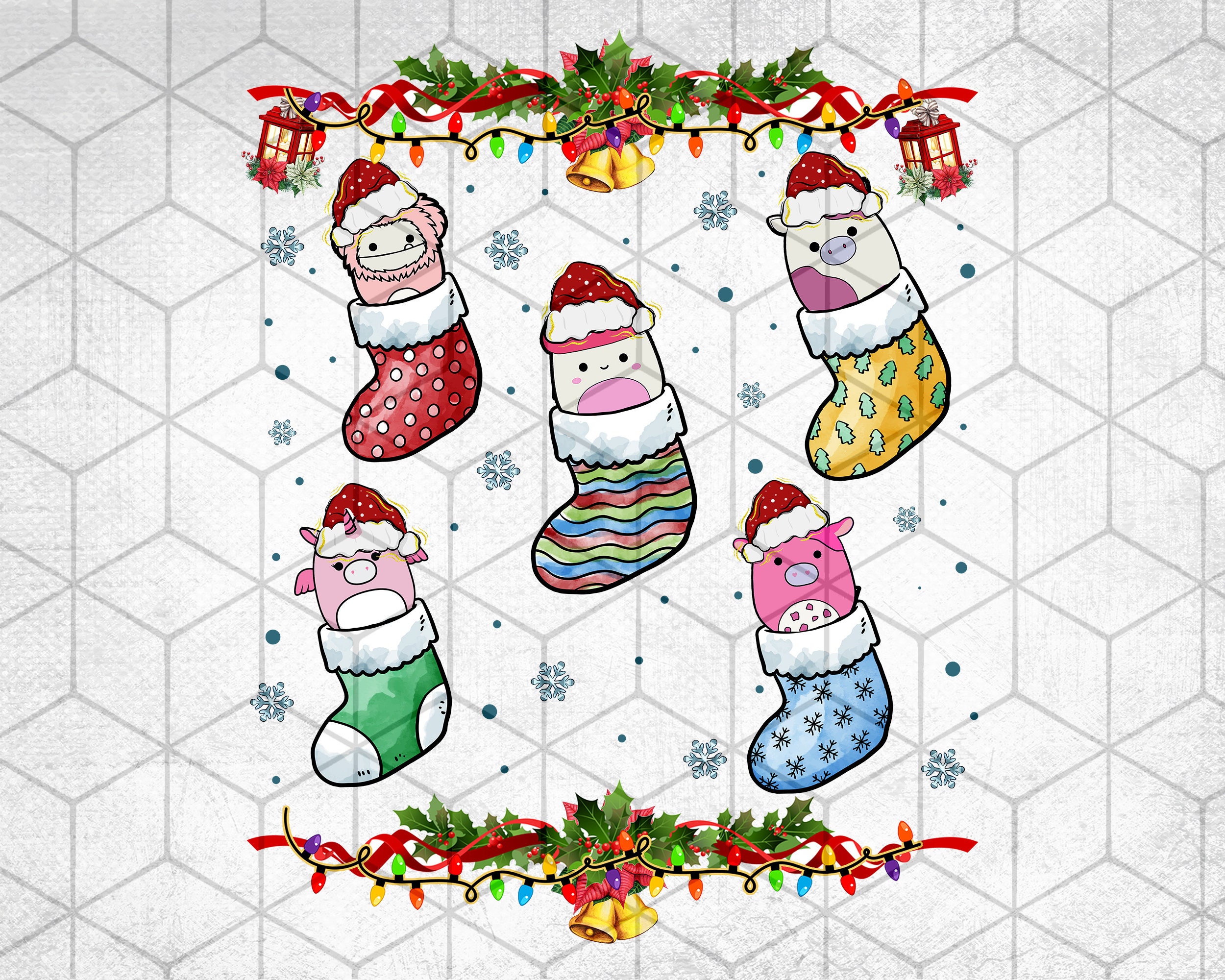 Merry Squishmas Png Squishmallow Christmas Png Santa Claus - Etsy