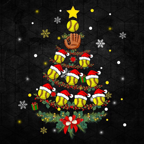 Softball Christmas - Etsy
