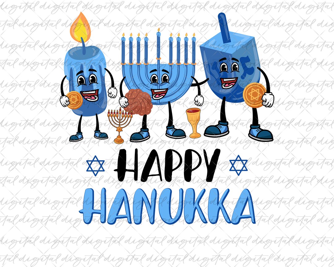 Happy Hanukah Png Menorah Hanukkah 2023 Png Merry - Etsy