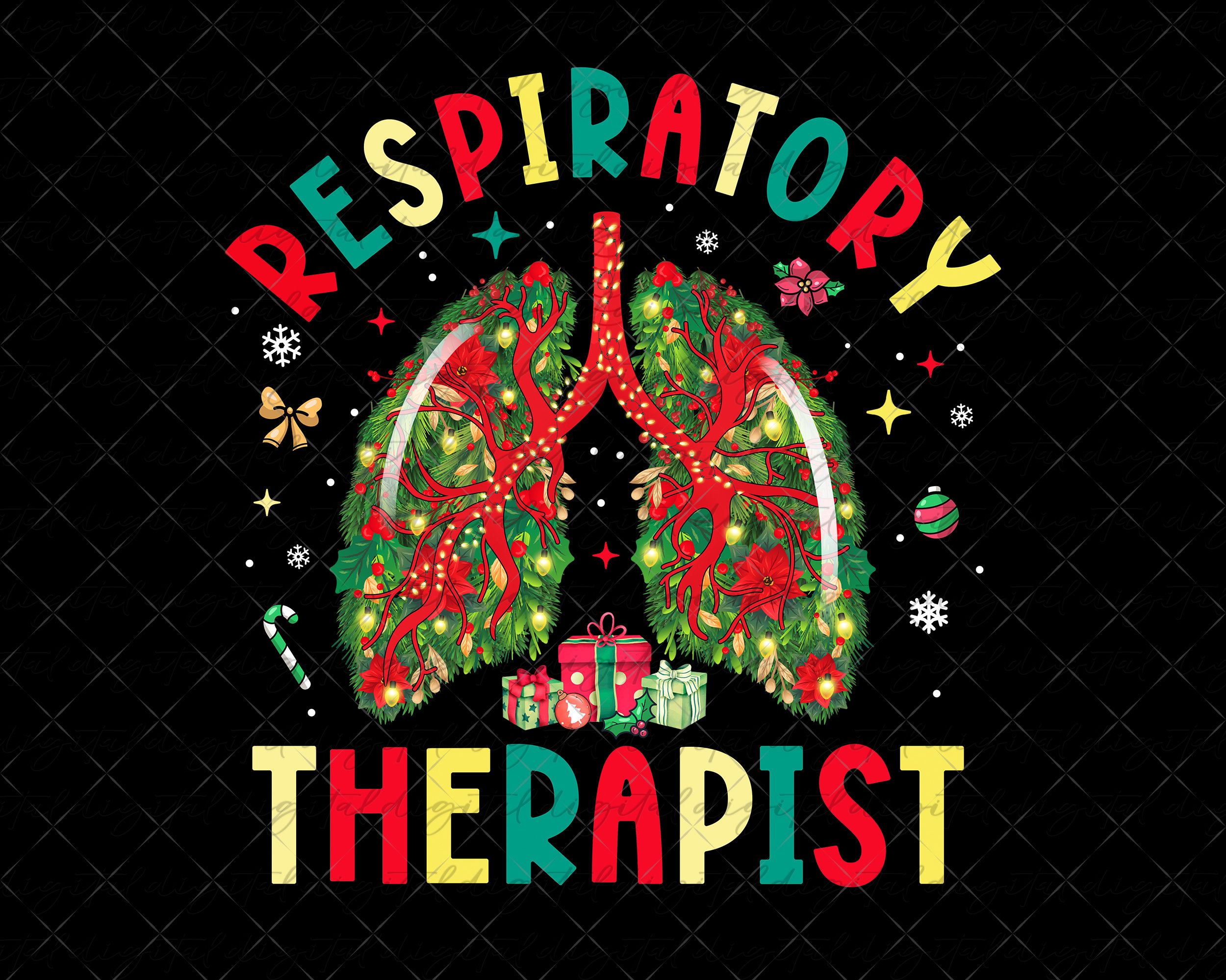 Respiratory Therapist Christmastree Png, Christmas Respiratory Therapy ...