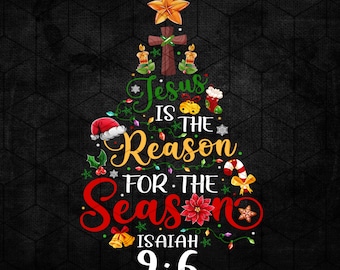 Jesus the Reason for the Season, Faith Christmas Png, Merry Christmas ...