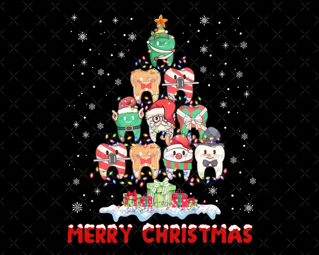 Dental Christmas Tree Png Christmas Dentist Png Dentist - Etsy