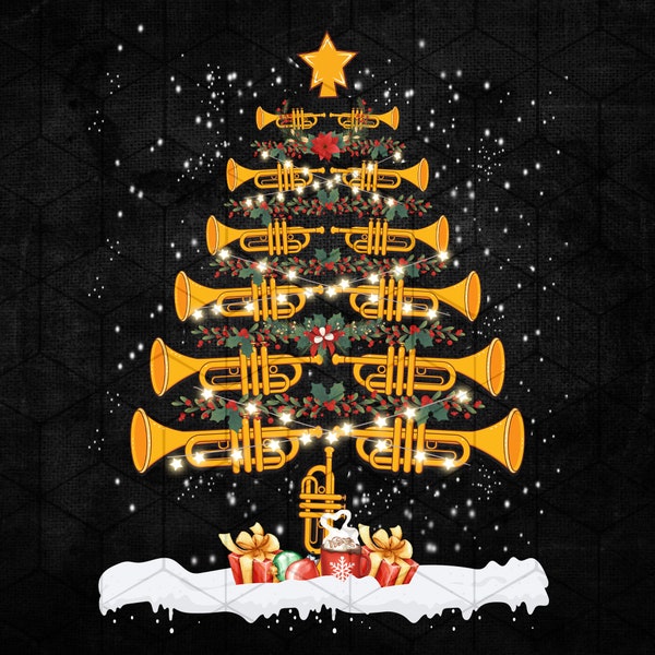 Band Instrument Christmas Tree Png - Etsy