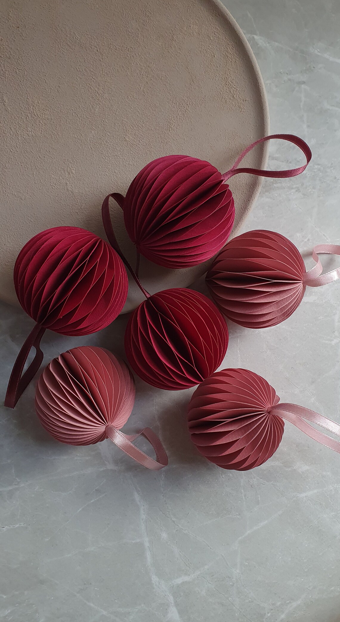 Paper Handmade Decoration, Scandi Christmas Decoration, Rustic ...