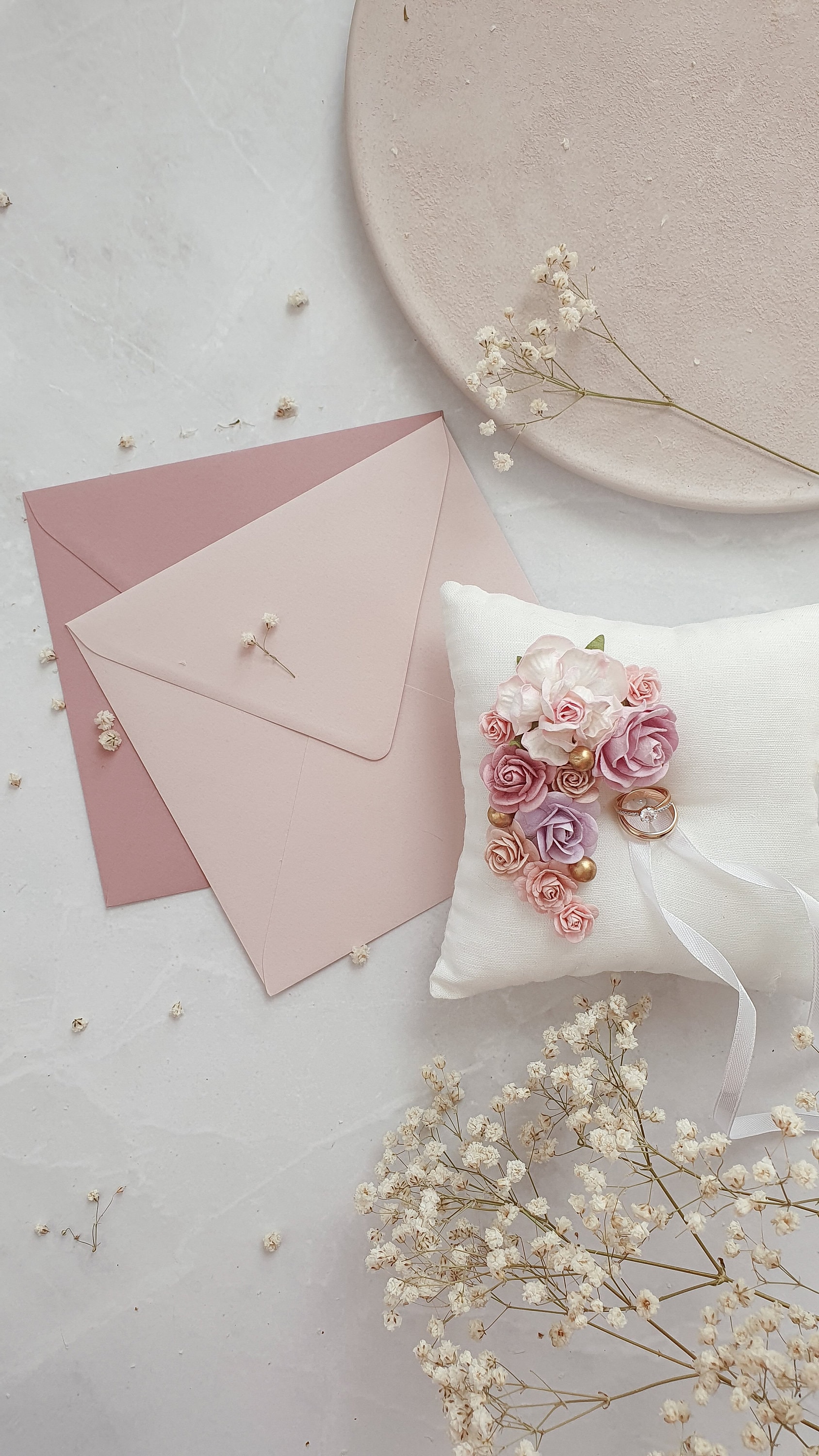 K4 SIZE Blush Wedding Envelope Dusty Rose Invitation Envelope Wedding ...