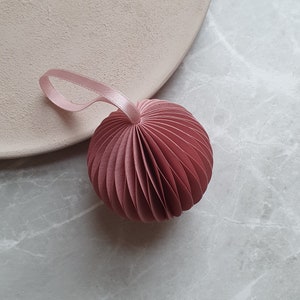 Paper Handmade Decoration, Scandi Christmas Decoration, Honeycomb ...