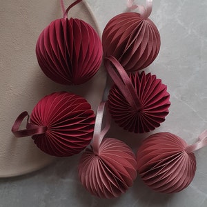 Paper Handmade Decoration, Scandi Christmas Decoration, Rustic ...