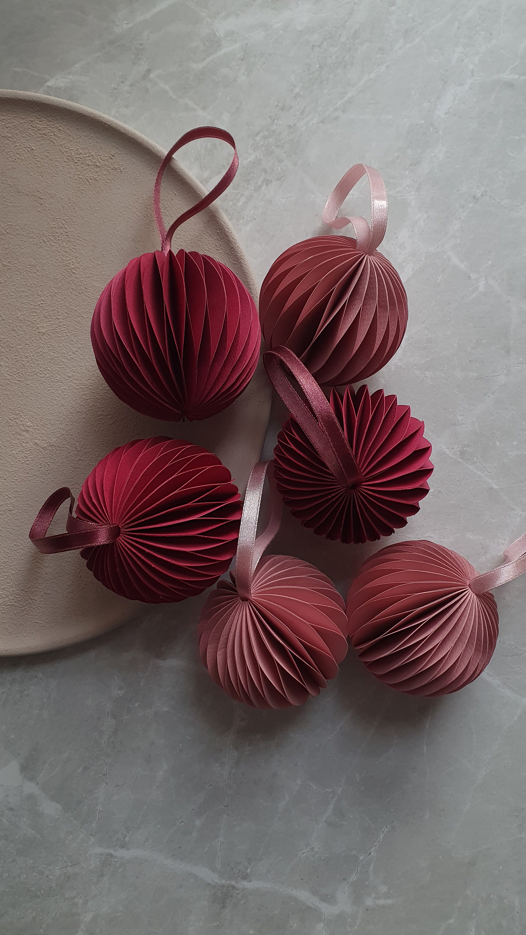 Paper Handmade Decoration, Scandi Christmas Decoration, Rustic ...