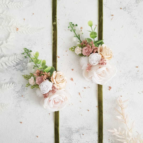 Silk Flower Corsage - Etsy