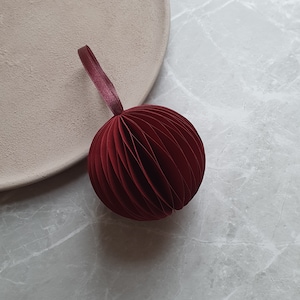 Paper Handmade Decoration, Scandi Christmas Decoration, Honeycomb ...