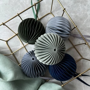 Paper Handmade Decoration, Scandi Christmas Decoration, Honeycomb ...