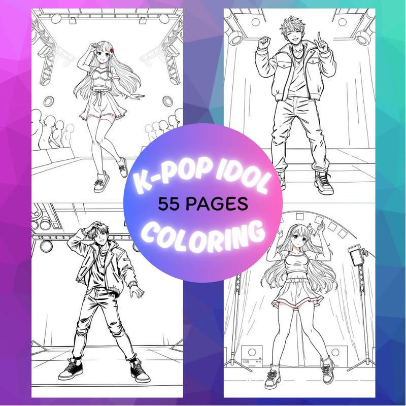 Kpop Demon Hunters Coloring Pages - Etsy