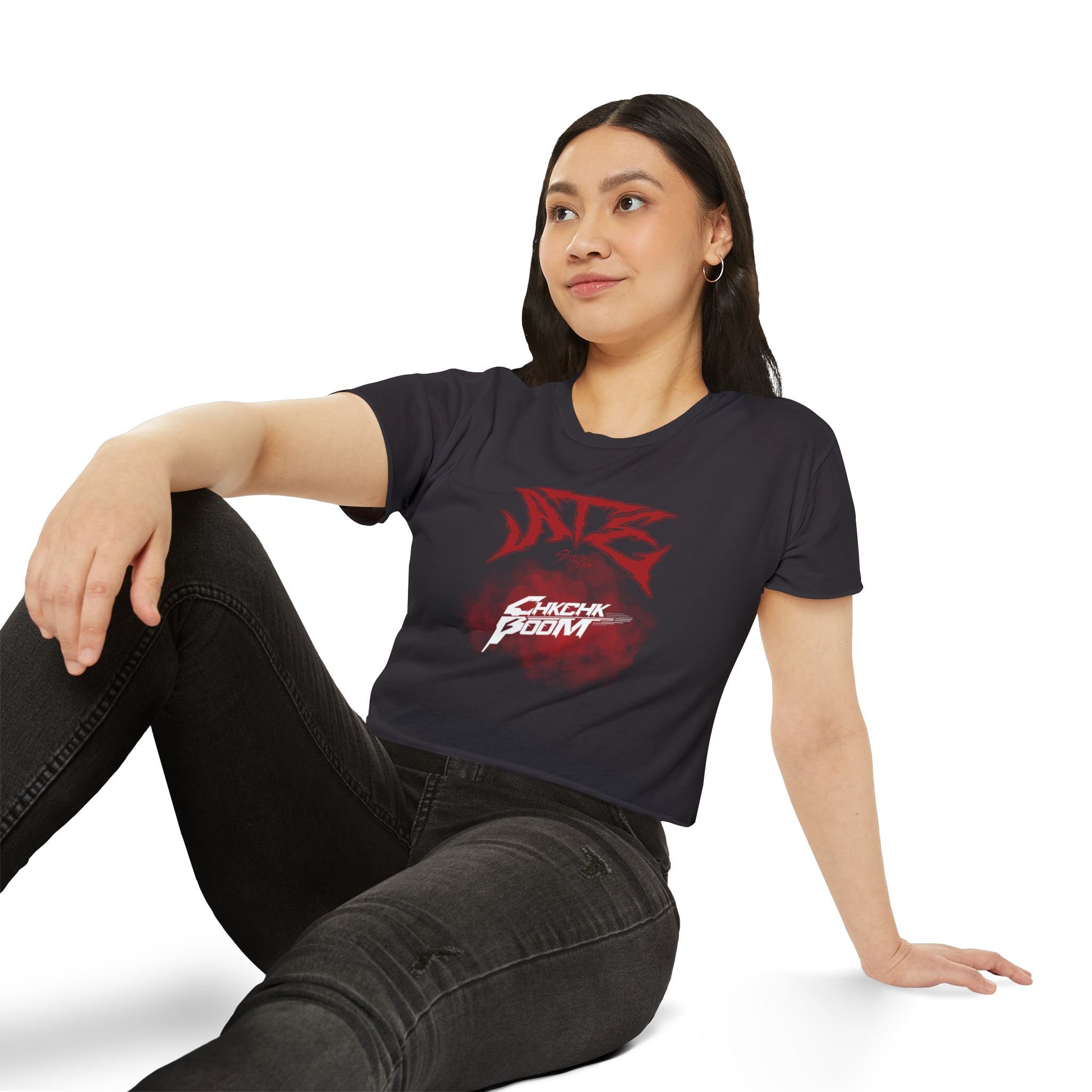 Stray Kids Chk Chk Boom Ate Tee, 2 Colors Skz Tshirt Crop Top - Etsy