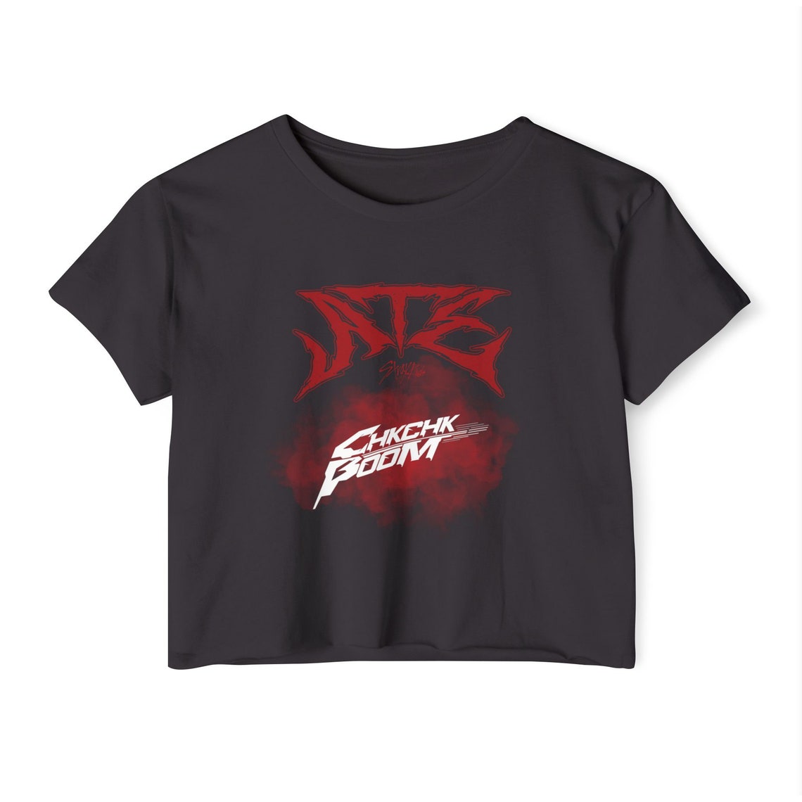Stray Kids Chk Chk Boom Ate Tee, 2 Colors Skz Tshirt Crop Top - Etsy
