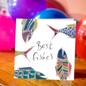 Best Fishes Fish Greeting Card - Etsy