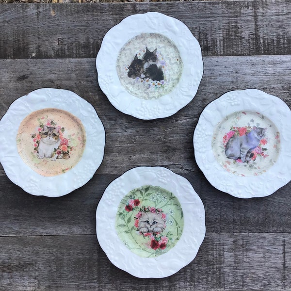Cat Decorative Plate - Etsy