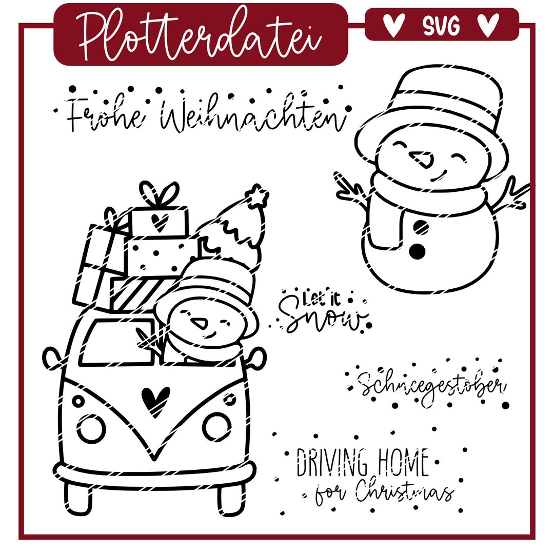 SVG Snowman Bully Plotter File Laser File - Etsy