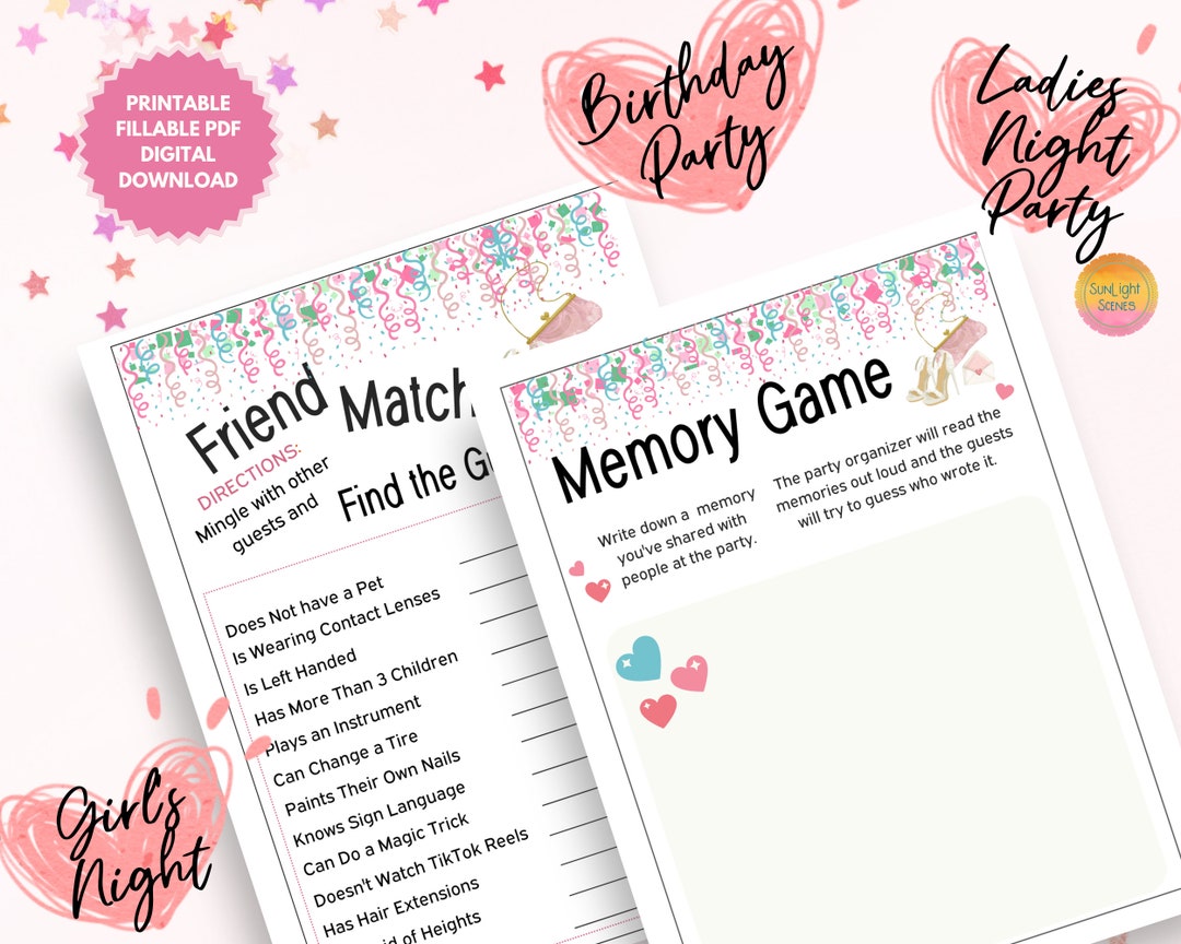 Find the Guest Who is Most Likely to Printable Party Games Ladies Night ...