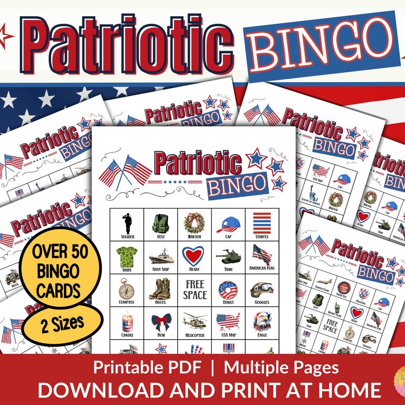 Veterans Day Bingo - Etsy