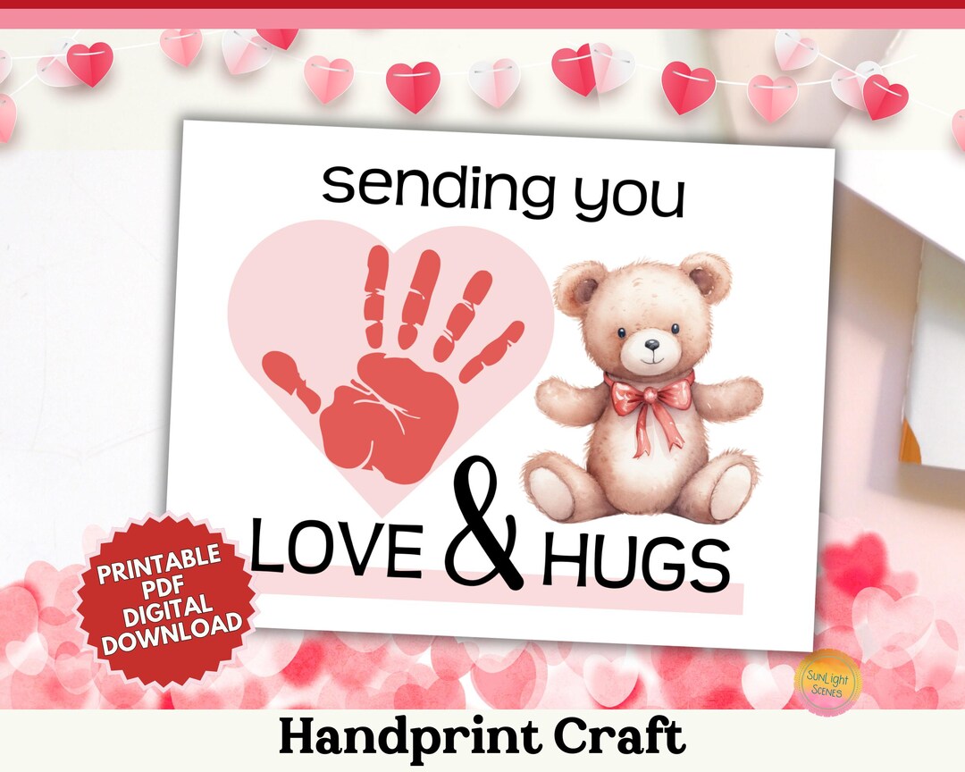 Heart Handprint Art, Mothers Day Keepsake, Classroom Valentine ...