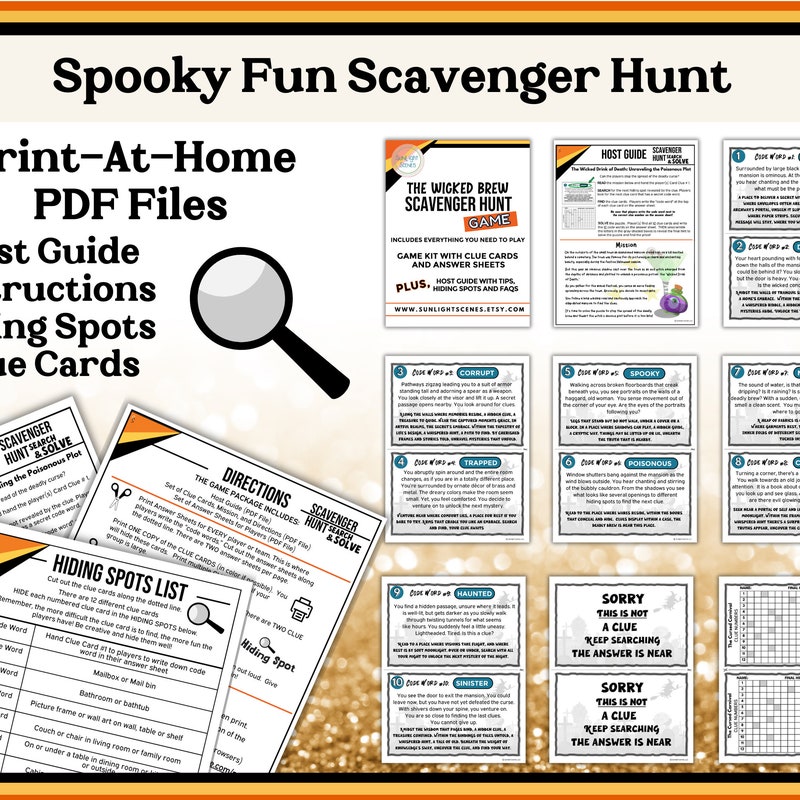 Halloween Scavenger Hunt for Kids - Etsy