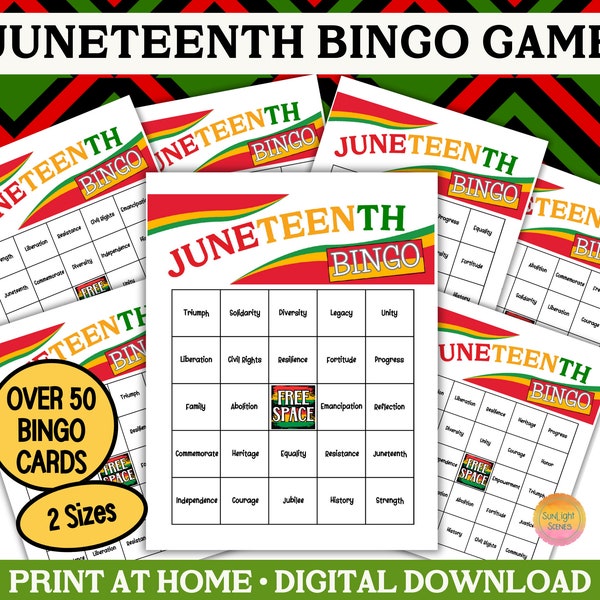 Juneteenth Bingo - Etsy