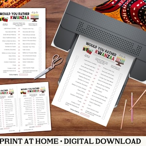 Kwanzaa Would You Rather Game Printable PDF, Seven Principles Kwanzaa ...
