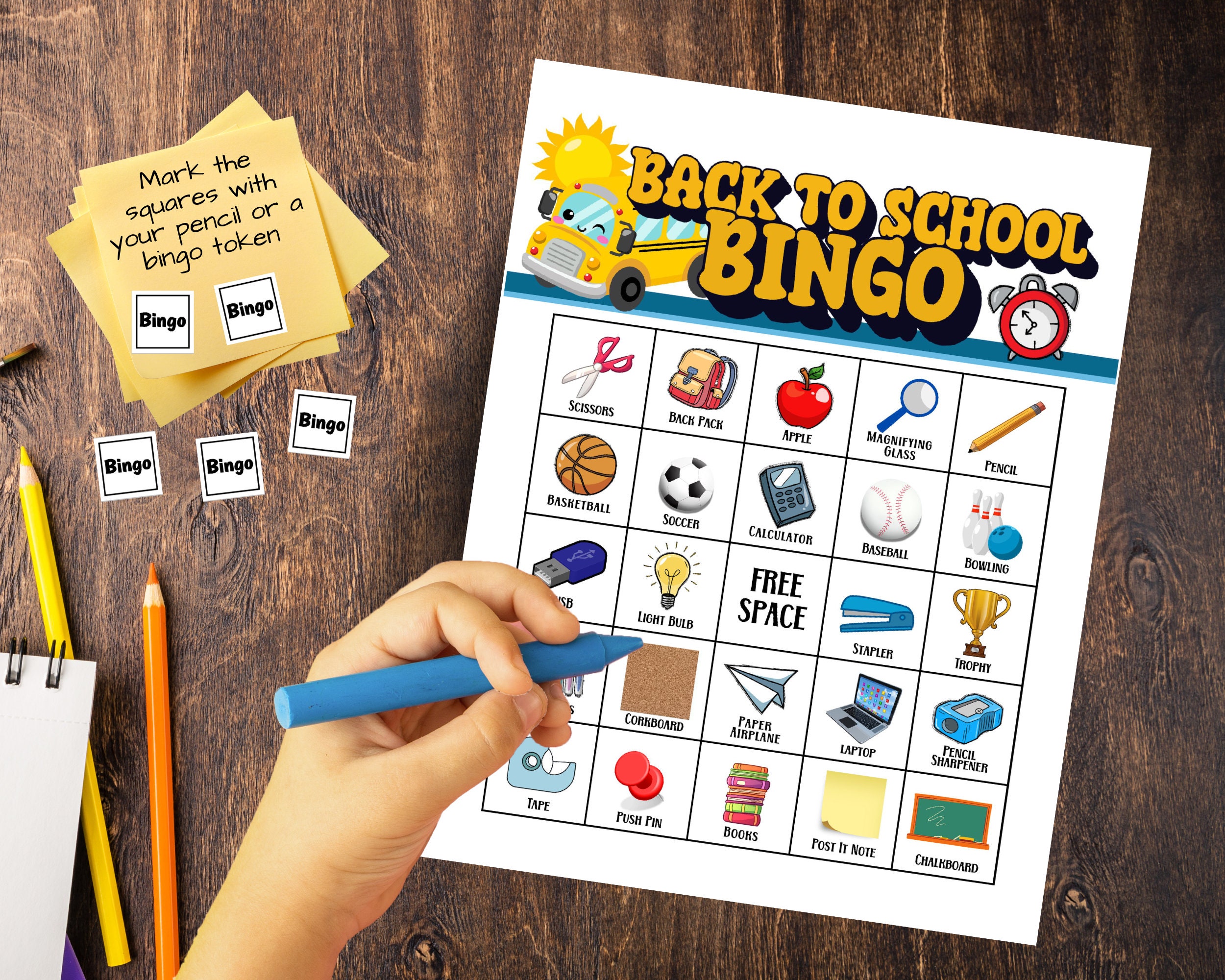 Back to School Bingo Game Cards, Classroom Bingo First Day of School ...