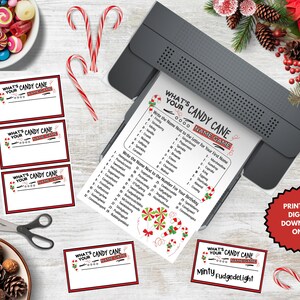 Printable Candy Cane Name Game Generator, Christmas Whats Your Sweets ...