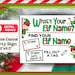Elf Name Game Generator Printable Name Tags, Whats Your Elf Name Family ...