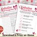 Valentines Day Candy Dice Game All Things Red, Galentines Game Party ...