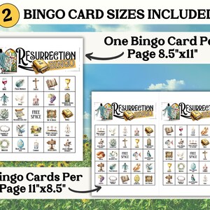 Resurrection Bingo Cards Printable PDF, Christian Religious Easter ...