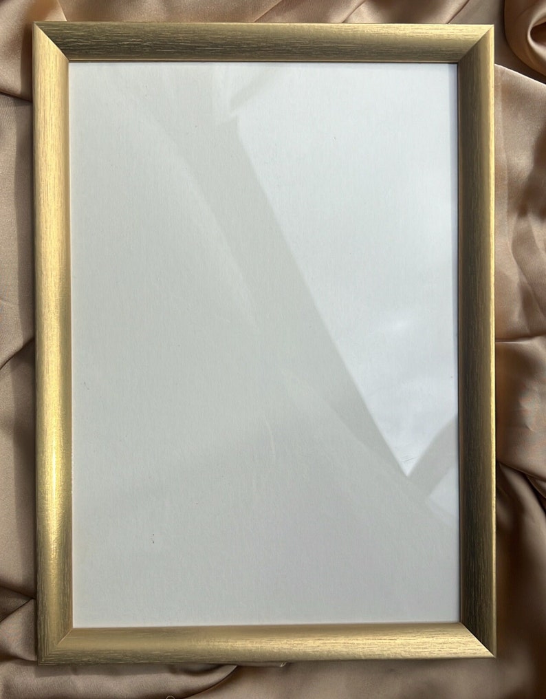 A4 Gold Frame Luxury, Nikkah Certificate Frame, Gold Frame for Prints ...