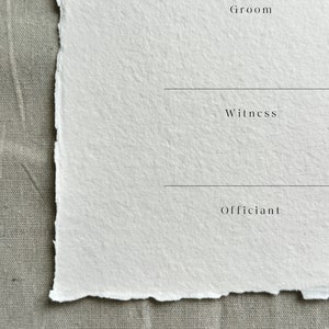 Premium Nikah Certificate, Handmade Cotton Paper, Deckle Edge Card ...