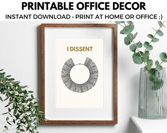 I Dissent Wall Art - Etsy