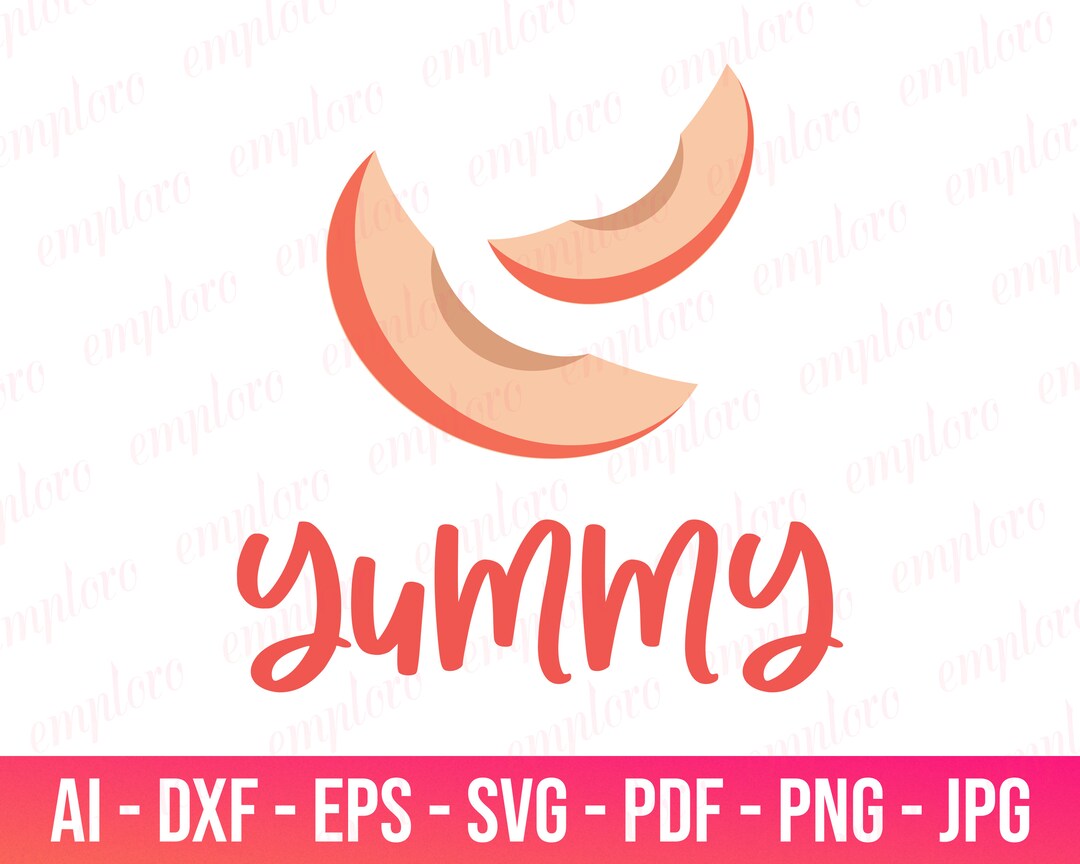 Yummy Phrase SVG Yummy Saying Svg Peach Svg Inscription Yummy Svg Love ...