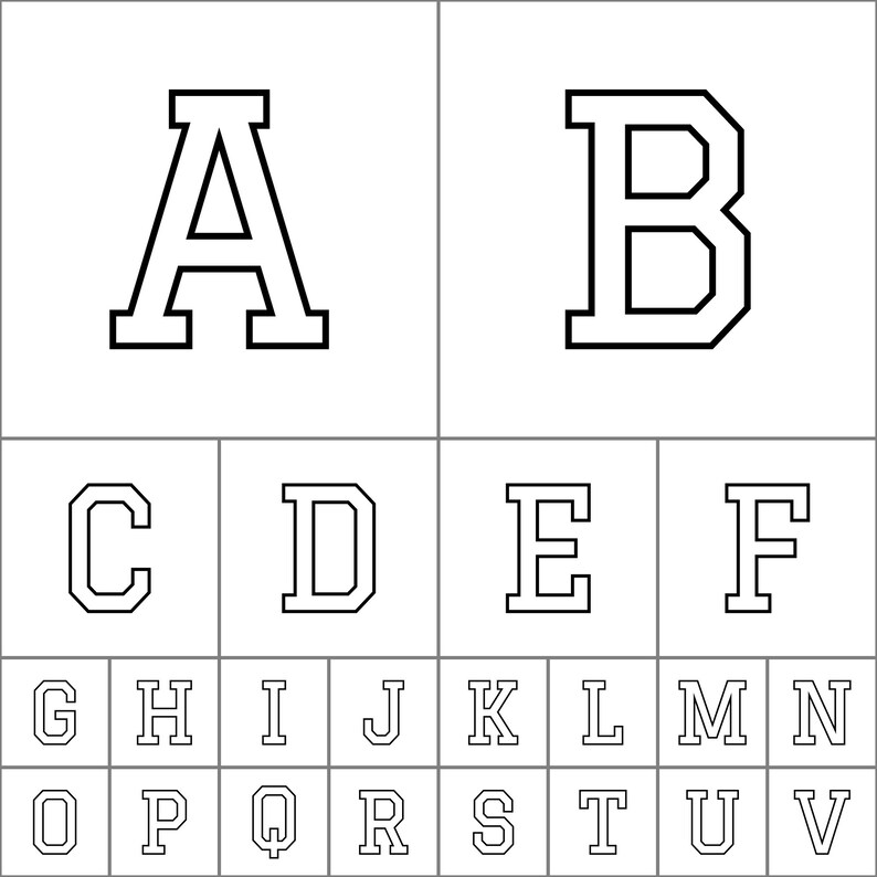 Printable Alphabet Letters Banners ABC A-Z Banners - Etsy