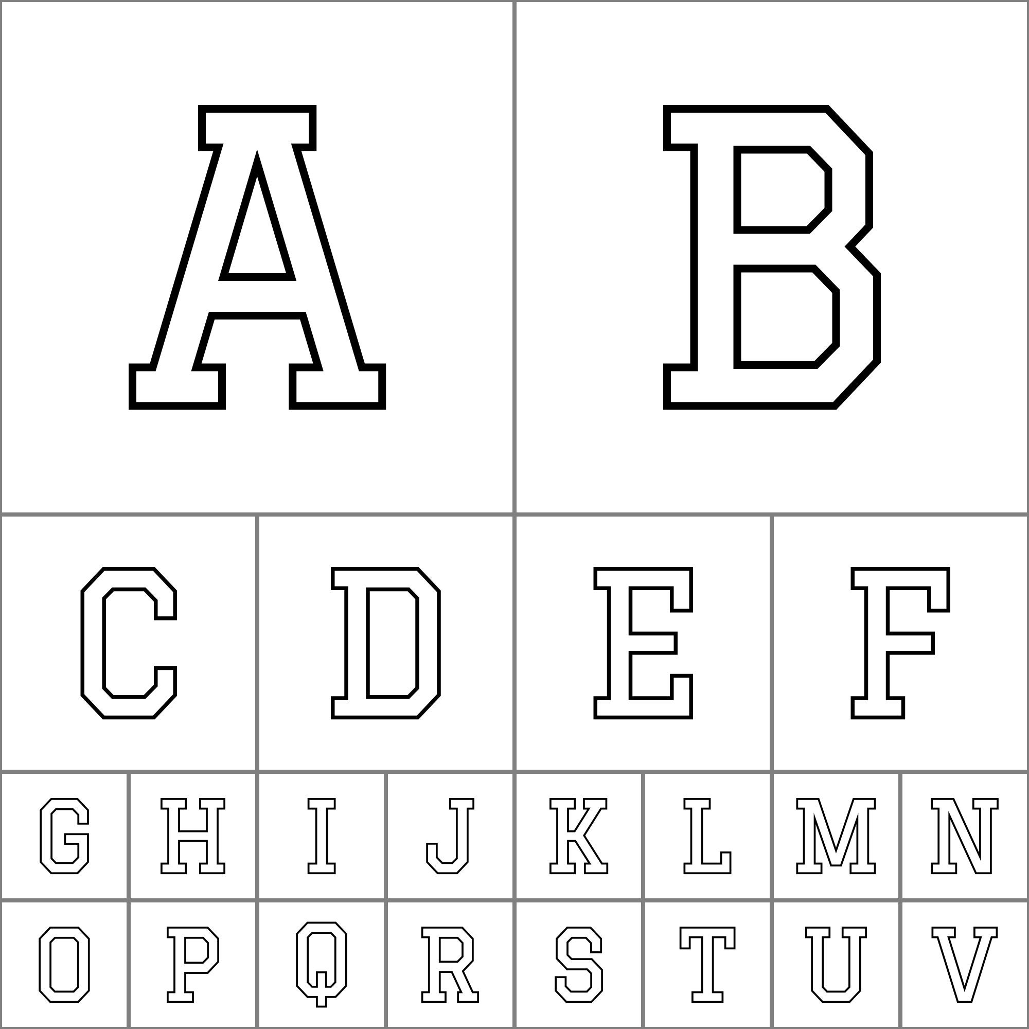 Printable Alphabet Letters Banners ABC A-Z Banners - Etsy