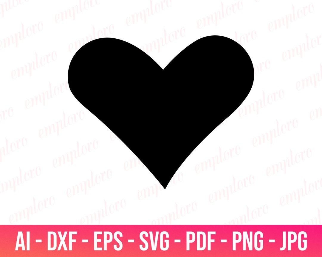 Heart SVG Heart Decoration Svg Heart Black Svg Love Svg Heart Love ...
