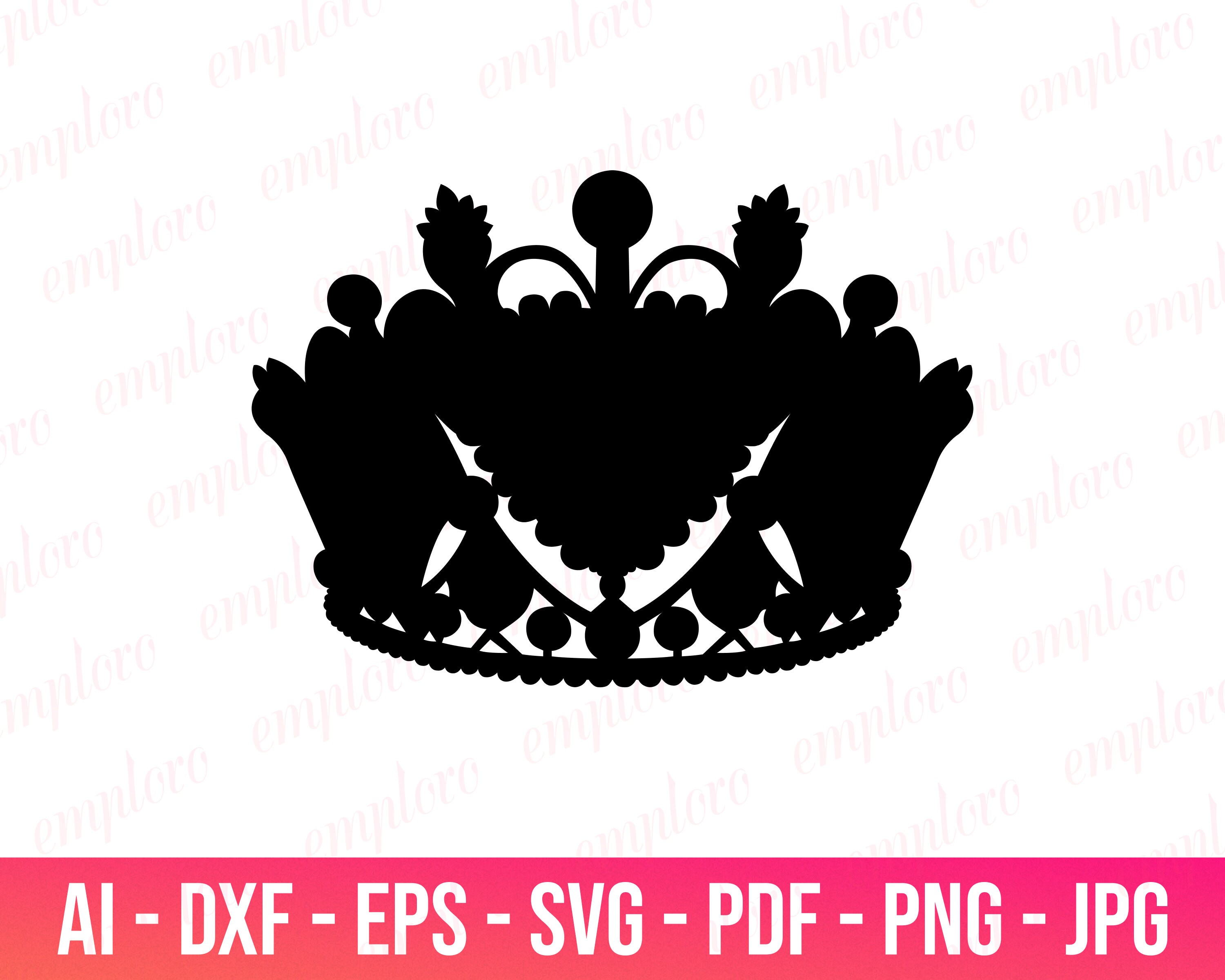 Crown SVG Crown Decoration Svg Crown Black Svg the King - Etsy