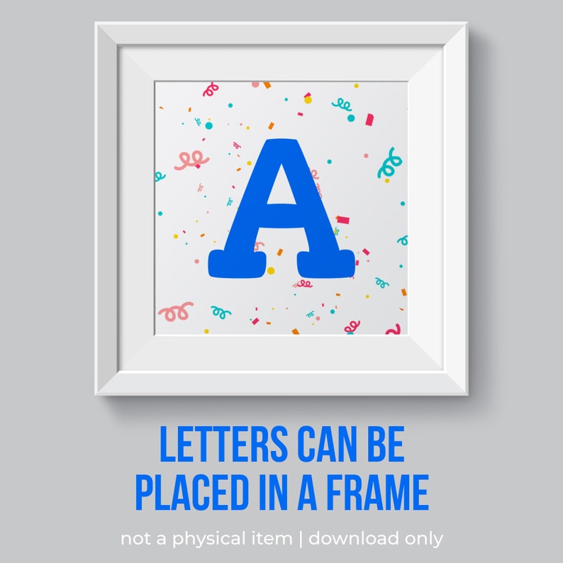 Printable Alphabet Letters Banners happy ABC A-Z Banners - Etsy