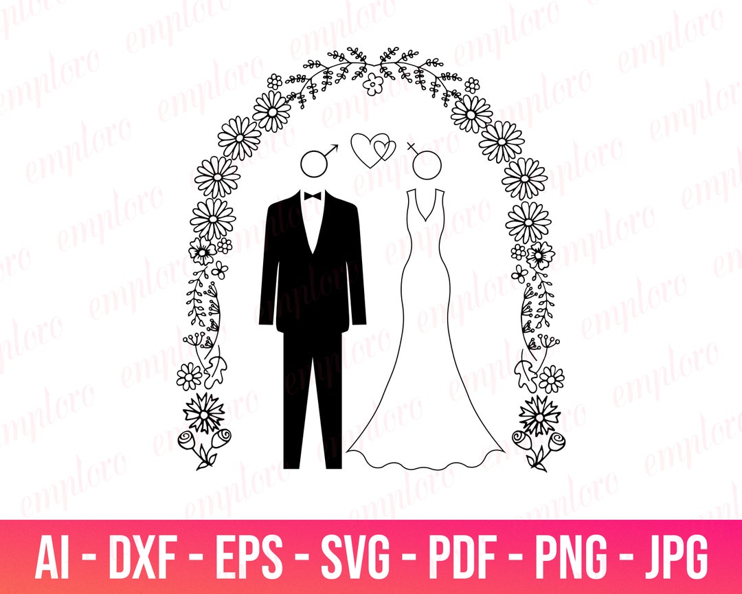 Wedding SVG Wedding Decoration Svg Love Svg Lovers Svg Marriage Svg Man ...